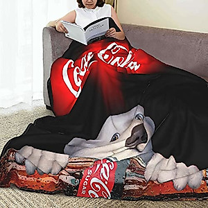 Paoucun Flannel Blanket Classic Sign Print Throw Blanket Lightweight Durable Cozy for Logo Lovers Gift - 50'x60'