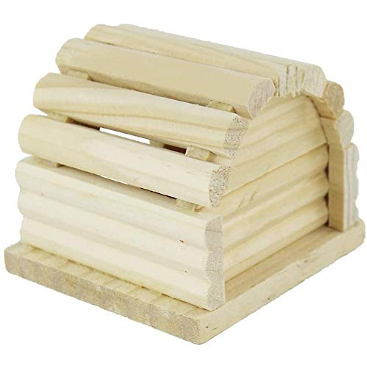 Hamster Wood Ladder Swing Seesaw Toy for Cage Excise Gift Small Pet Dwarf Rat Mouse Gerbil Chinchilla Guinea Pig (House 1 Pack)