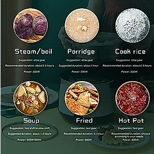 Wilzoe Electric Hot Pot,Mini Hot Pot,Electric Noodle Pot,Electric Pot,Ramen Cooker,Electric Noodle Cooker,Multi-Functional Small Non-Stick Pot for Noodles,Pasta,Dumplings,Soup,Porridge,1.8L(White)