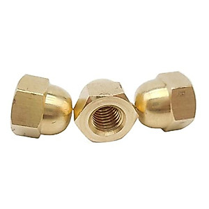 1PC/5PCS DIN1587 M3 M4 M5 M6 M8 M10 M12 M14 M16 M18 H59 Brass Cap Hex Nuts Decorative Dome Head Cover Semicircle Acorn Nut - (Size: M16 x 1PC)