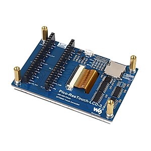 waveshare for Raspberry Pi Pico LCD 3.5inch Touch Display Module 480×320 Resolution 65K Colors Display IPS Screen,Resistive Touch Controller XPT2046, ILI9488 Driver, Using SPI Bus