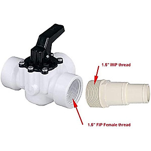 XVRTJ Parts Shop SPX1091Z7 SPX1091Z4 Combo Hose Adapter Replacement for Hayward Wide Mouth Skimmer and Chlorine Feeder (3 Pack)