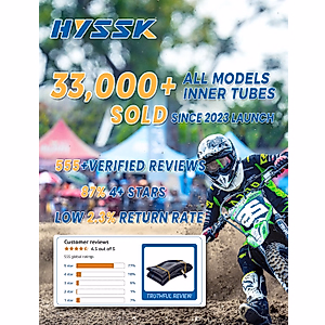 Premium Hyssk 2.50/2.75-14" Motorcycle Inner Tube for 60/100-14 Mini Dirt Pit Bike Front Tire