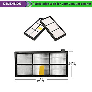 PELLYDA Replacement HEPA filters for IRobot Roomba 850 860 861 866 870 880 890 800 Series 960 980 981 985 900 Series Vacuum Cleaner,irobot Roomba Replenishement Parts