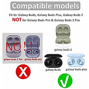 6 Pairs Silicone Galaxy Buds 2 Ear Tips Earbuds, S/M/L 3 Size Soft Rubber Flexible Eartips Buds Wing Tips Fit in Case Compatible with Samsung Galaxy Buds 2 / Galaxy Buds Plus - Black