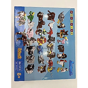 HOGOKIDS 30 Packs Party Favors for Kids - 867PCS Animals Building Blocks Sets for Classroom Prizes Goodie Bag Fillers Stocking Stuffers Birthday Valentines Easter Gifts for Kids Boys Girls 6+