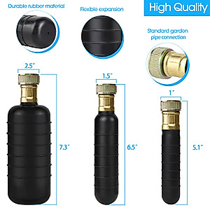 Drain Bladder Unclogs Main Drain&Sewer Line,Water-Powered Drain Cleaning Bladder Fits 1 to 6 Inch Drain Pipe Unclogs Stubborn Blockages for Bathroom Sink,Swimming Pool Drain,Basement,Bathtub,Shower