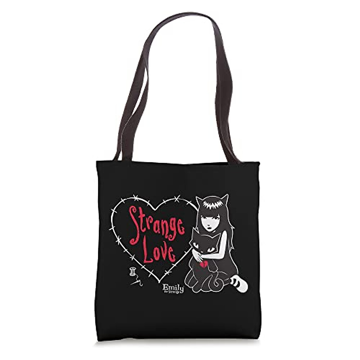 Emily The Strange Strange Love Tote Bag