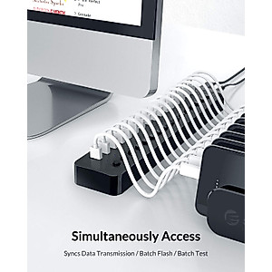 ORICO Powered USB Hub, 16 Ports 78W USB 3.0 Data Hub with BC1.2 Charging Individual On/Off Switches and 12V/6.5A Power Adapter for Desktop Computer, PC, iMac, Mobile HDD, Flash Drive