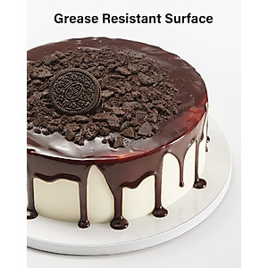 Kootek Cake Boards Drum 14 Inch Round, 1/2" Thick Cake Drums, Cake Decorating Supplies White 12 Pack Sturdy Cake Corrugated Cardboard for Multi-Layer Cakes