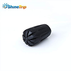 ANIUHL 8 Piece Rubber Trekking Pole Tips Hiking Walking Sticks Caps Ends Replacement Tip Protectors, Shock Absorbing and Enhanced Stability, 11mm Hole Diameter