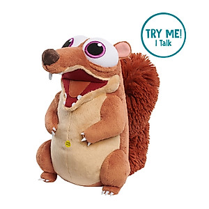 ICE AGE The Adventures of Buck Wild Baby Scrat 10.5-Inch Animated Feature Plushie with Sound Effects, Kids Toys for Ages 3 Up, Amazon Exclusive by Just Play