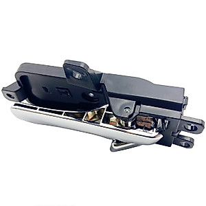 Cheriezing Interior Door Handle Chrome Compatible with Sonata 2011 2012 2013 2014 - Front or Rear Left Driver and Right Passenger Side Replace# 82610-3S010, 82620-3S010 (1 Set) Inside