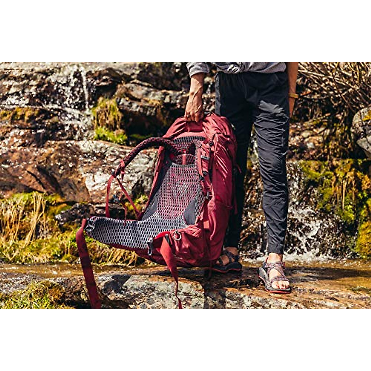 Gregory Mountain Products Kalmia 60 Backpacking Backpack, Bordeaux Red, XS/SM Plus (139219-1126)