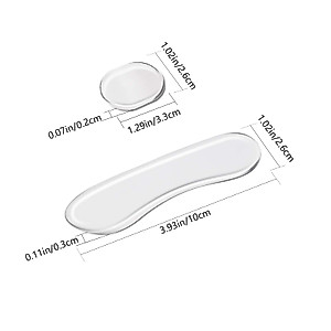 LUTER 10Pcs Drum Dampener Gels, Soft Clear Oval and Long Drum Silencers Sound Dampening Pads Tone Control for Drum Head Cymbal