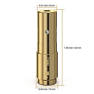 Feyachi Bore Sighting Laser 9MM Laser Sight Red Dot Zeroing Boresighter with 9 Batteries