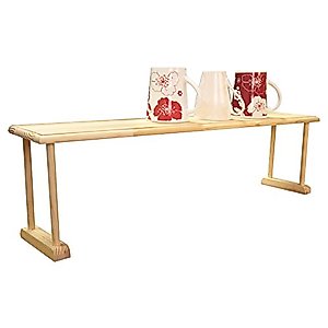 Home Basics SS01003 30 Inch Over Sink Shelf Wood