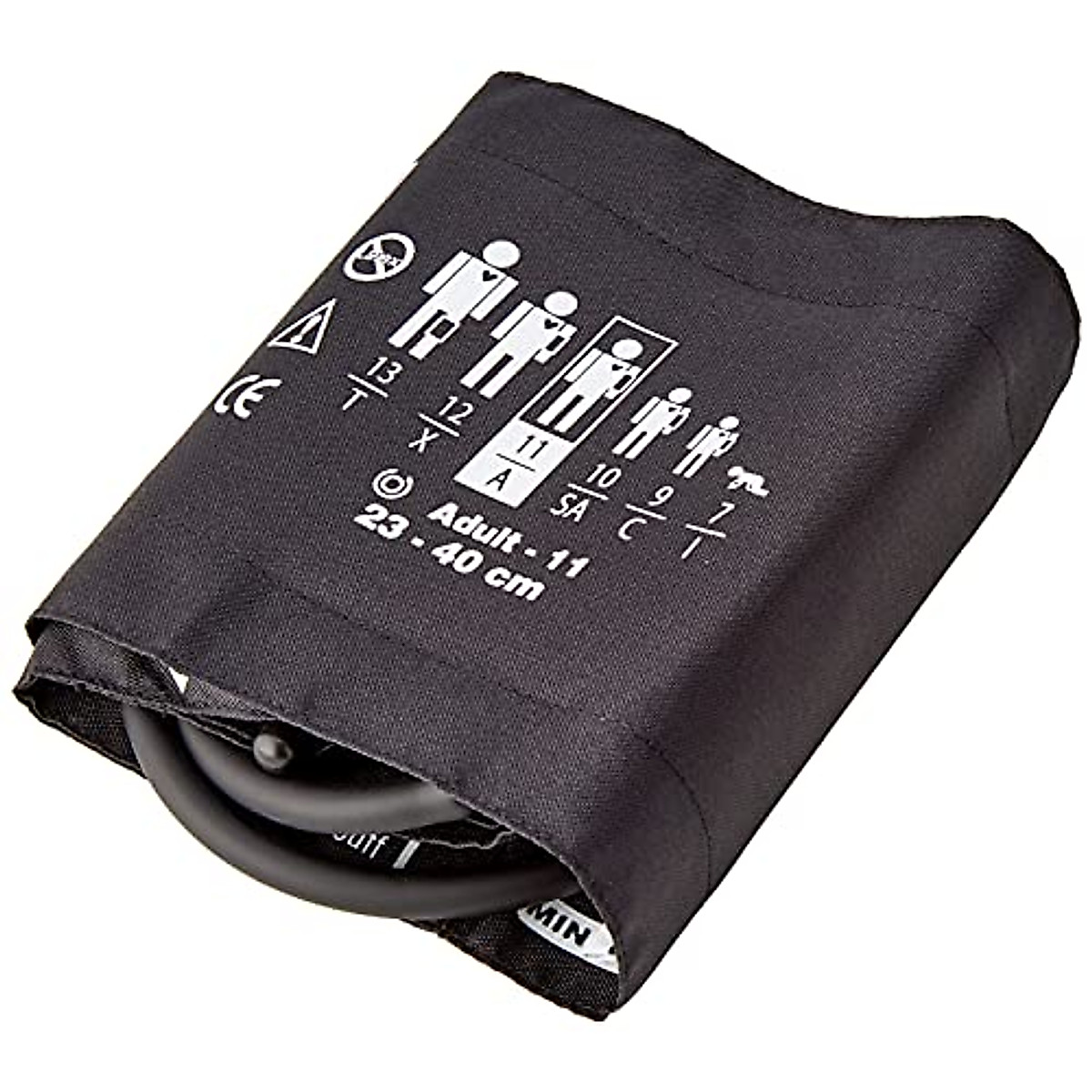 ADC 731BK Multikuf Model 731 3-Cuff EMT Kit with 804 Portable Palm Aneroid Sphygmomanometer, Small, Adult, Black