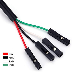 EVISWIY PL2303TA USB to TTL Serial Cable Debug Console Cable for Raspberry Pi 3 Pack
