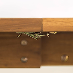 Walker Edison Maui Modern Solid Acacia Wood Slatted Patio Dining Table, 78 Inch, Brown