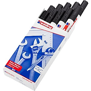 edding 750 Opaque Bullet Tip Paint Marker - Black (pack of 10)