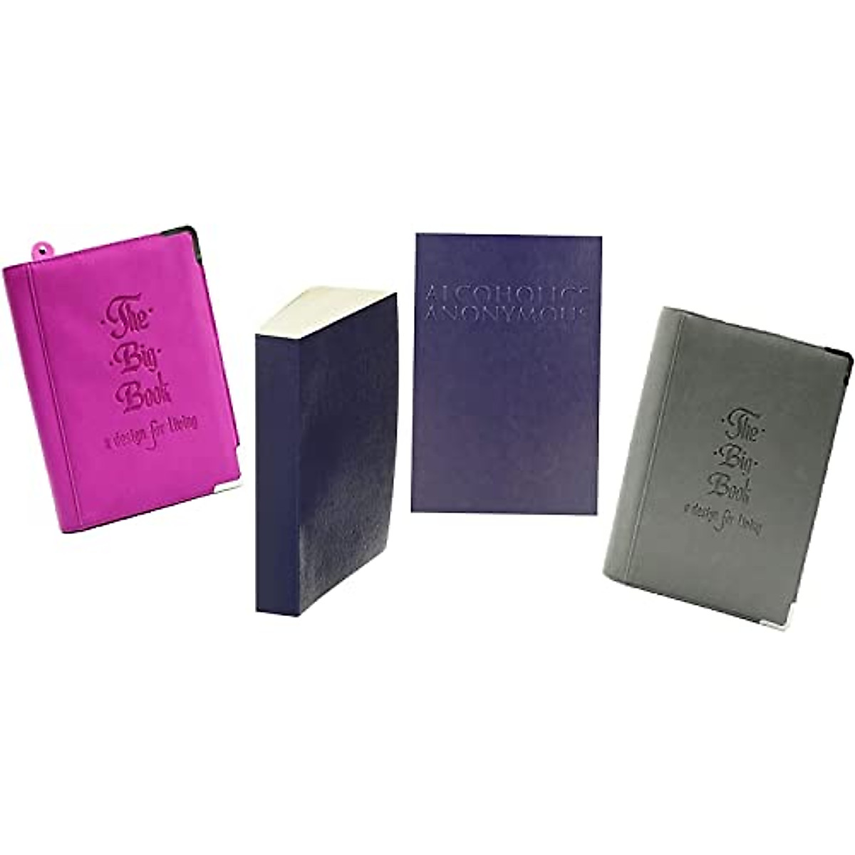 Softcover AA Big Book with Green/Pink/Gray AA BookCover Case Includes AA Big Book Softcover with Zip Up Case (Green)