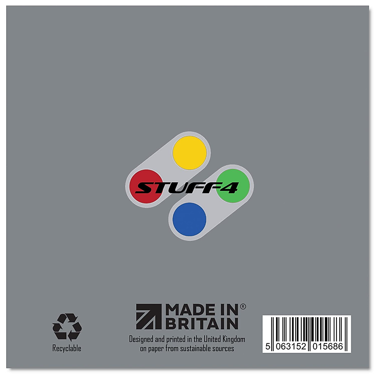 Stuff4 Super Daddio Greeting Card, Video Game Gamer Papa Fun Birthday Card for Dad, 5.7x5.7 Inch, Blank Inside