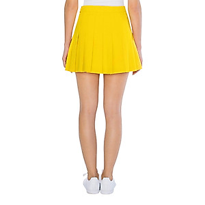 American Apparel Women's Gabardine Tennis Skirt, Gold, X-Large