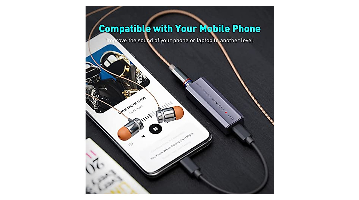 Fosi Audio DS2 Portable USB C DAC - High-Res Audio & Dual Outputs