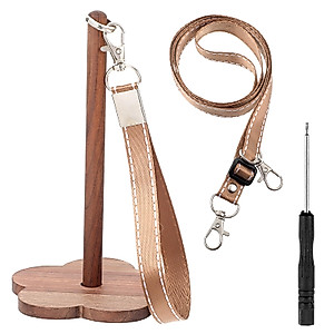 Adjustable Portable Wrist Yarn Holder with Crossbody Strap, Wooden Wrist Yarn Holder for Crocheting, Detachable Crochet Yarn Ball Holder, Yarn Ball Storage Rack for Knitting Craft Lovers Gift