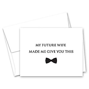Funny Groomsman Proposal Cards, 8 Will You Be My Groomsman and 2 Best Man Cards with Envelopes - Set of 10