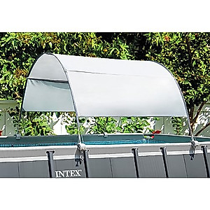 Intex 28054E Canopy for 9' and Smaller Rectangular Pool, Gray