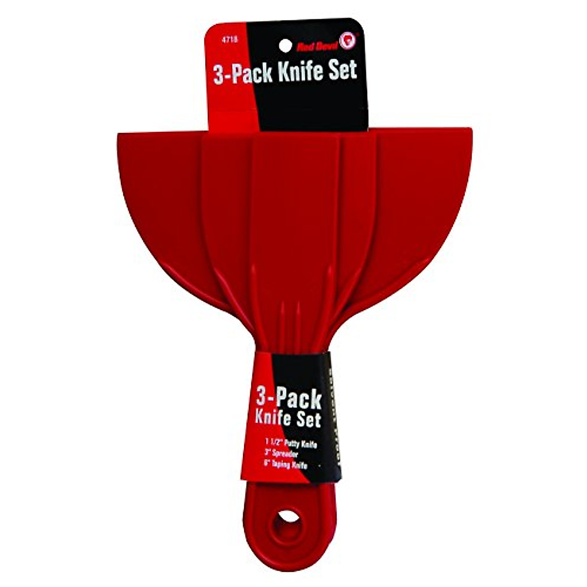 Red Devil 4718 3-Piece Plastic Knife Set, 1-Pack