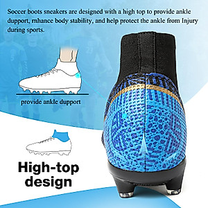 Soccer Cleats Mens Women Football Cleats Soccer Shoes Tacos De Futbol para Hombre Football Training Futsal Shoes Zapatos De Soccer para Hombres Professional Football Training Boots AG FG