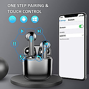 Wireless Earbud, 2023 Bluetooth 5.3 Headphones Bluetooth Earbud with 4 ENC Mics, Wireless Earphones in Ear Noise Cancelling Wireless Headphons Deep Bass IP7 Waterproof Ear Buds for iOS Android USB-C
