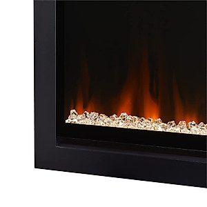 Real Flame 65" Wall- Mount or Recessed Electric Fireplace Insert by Real Flame