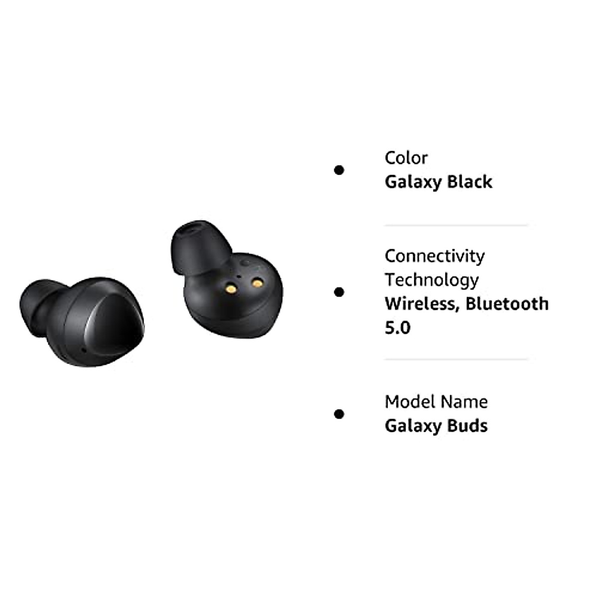 Samsung Galaxy Buds, Bluetooth True Wireless Earbuds with Wireless Charging Case (Renewed)
