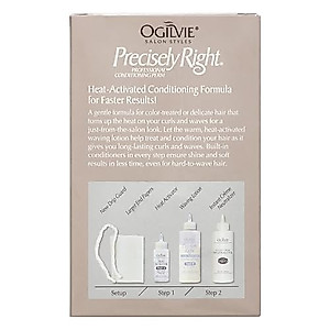 Ogilvie Salon Styles Precisely Right Professional Conditioning Perm Kit - Ideal for Color-Treated, Thin, or Delicate Hair - 1 Application