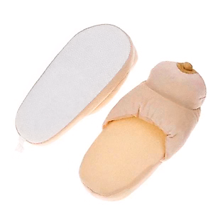 Karwuiio Unisex Adult Funny Slippers Novelty Gag Gift Sexy Indoor Flat Shoes Anti Slip Winter Furry Slippers for Women Men(Style-5,One Size)