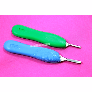 3 PCS Scalpel Handle # 3 +#4 + #5 Suitable for Dermaplaning, Crafts, Pack of 3-CYNAMED