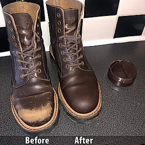 JobSite Premium Leather Boot & Shoe Polish Cream - Restores, Conditions & Polishes - Medium Brown - 3 oz