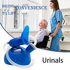 STKYGOOD Urinals for Men Women, Portable Urinal for Men, 2000ML Pee Bottles for Men, Portable Urinals and Female Urinals, Female Urinal, Travel Toilet Urinal Collector, Blue