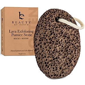 Pumice Stone for Feet - Natural Lava Stone Foot Exfoliator, Callus Remove for Feet, Hands & Dead Skin, Foot Scrubber for Pedicure & Cracked Heels, Strong & Durable Design for Smooth & Soft Feets