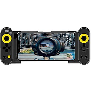 IPGEA PG-9167 Mobile Controller, Wireless 4.0 Gamepad Joystick Telescopic Game Controller Compatible Galaxy S10/S10 & Galaxy A51 Note 9 Phone XR XS Phone 11 Most iOS/Android Smart Phone Tablet PC