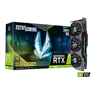 ZOTAC Gaming GeForce RTX 3080 Trinity OC LHR 12GB GDDR6X 384-bit 19 Gbps PCIE 4.0 Graphics Card, IceStorm 2.0 Advanced Cooling, Spectra 2.0 RGB Lighting, ZT-A30820J-10PLHR