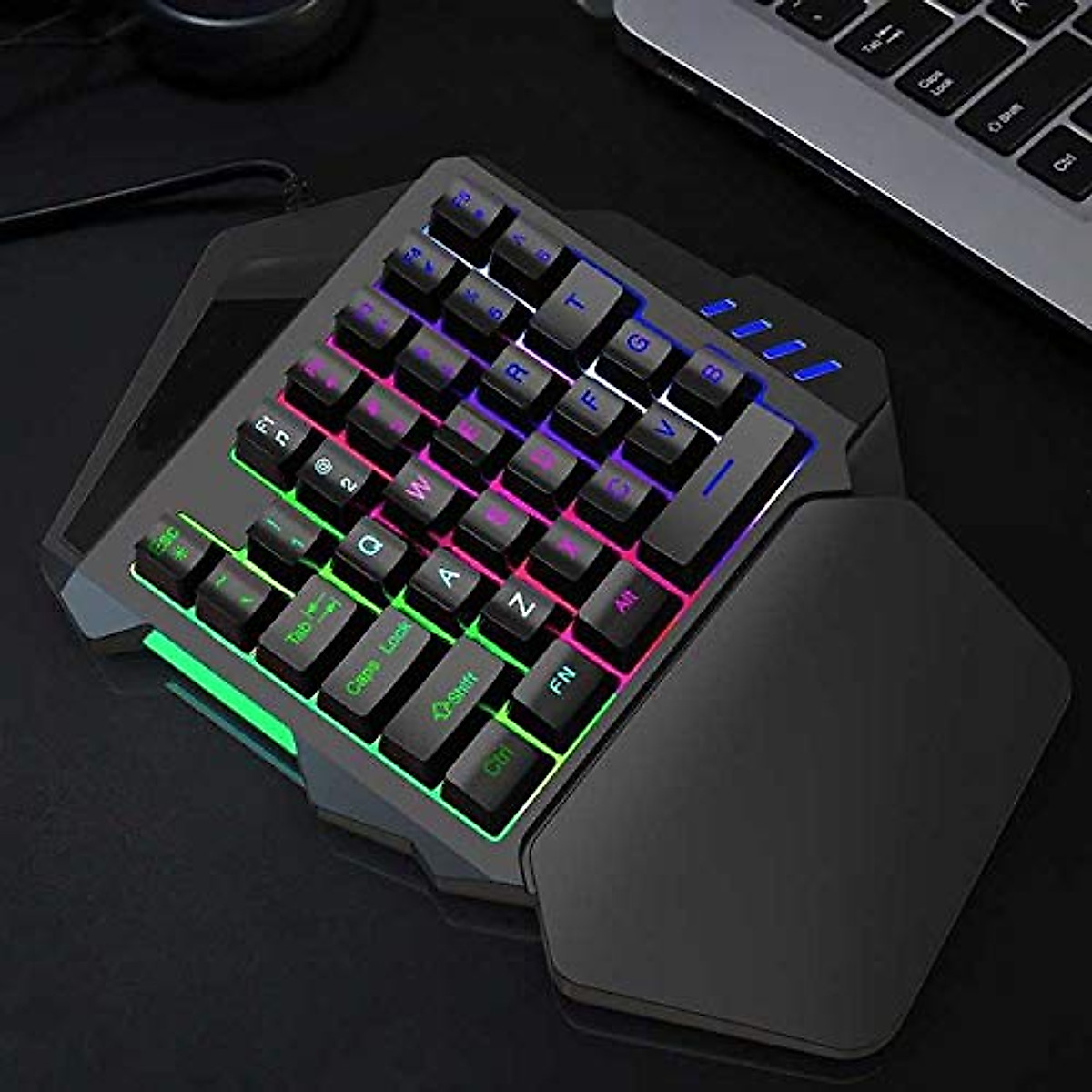 SANOXY One-Hand Gaming Keyboard with Backlight 35 Keys Keyboard for PC Computer Android Windows