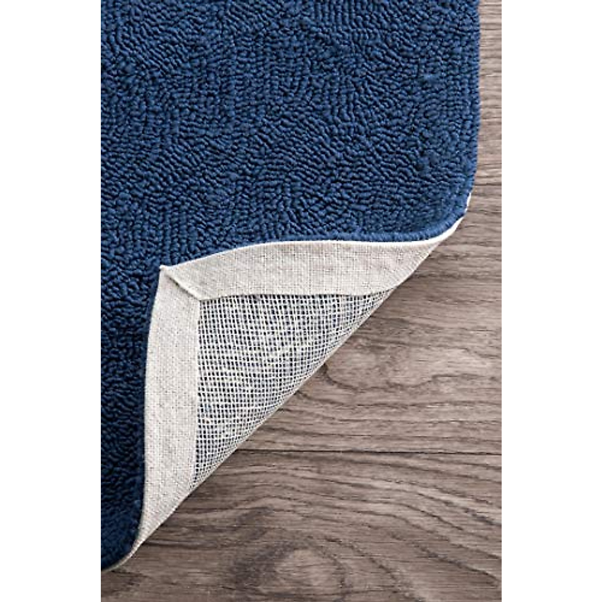 nuLOOM Marine Hand Hooked Indoor/Outdoor Accent Rug, 2' x 4', Navy