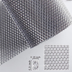 6 inch x 25 feet Aluminum Gutter Guard Mesh Roll, Leaf Guards for Gutters Gutter Covers Screen Rain Gutter Protector downspout Guard.