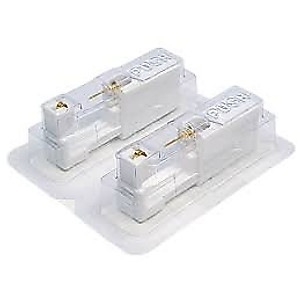 Studex NEW 24 ct. Gold Plated White Bezel Pearl Personal Piercer 2 mm Ear Piercing Earrings System 75