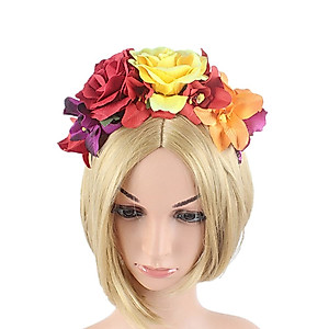 ericotry Flower Headband Rose Flower Headpiece Hair Accessories